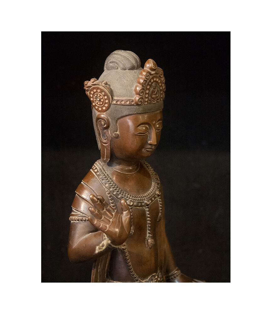 Lokeshwor Copper Oxidized Antique Statue