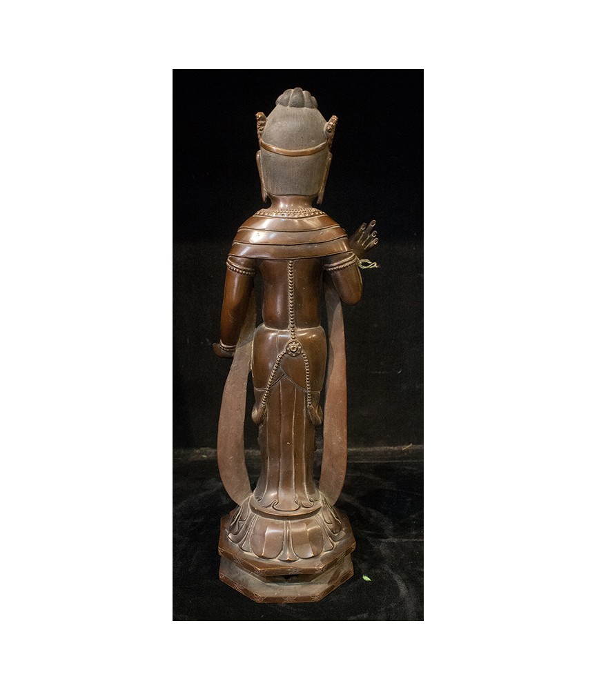 Lokeshwor Copper Oxidized Antique Statue